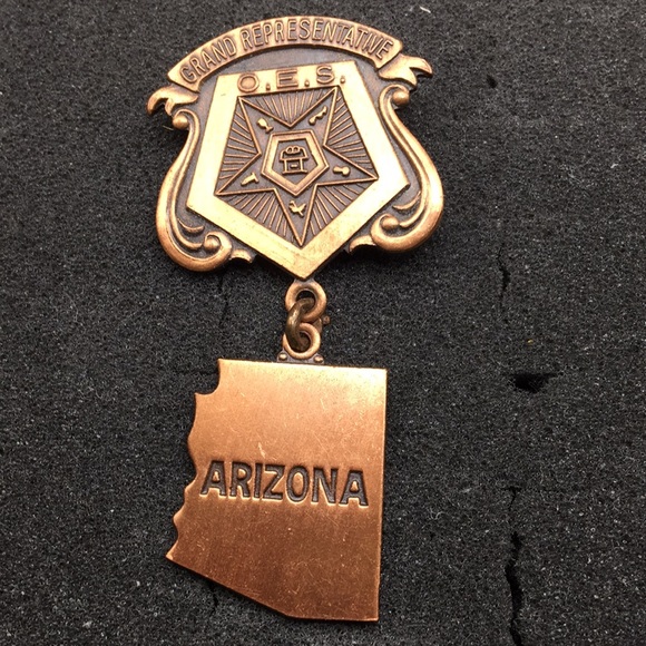 Vintage | Jewelry | Vintage Grand Rep Oes Arizona Pin | Poshmark